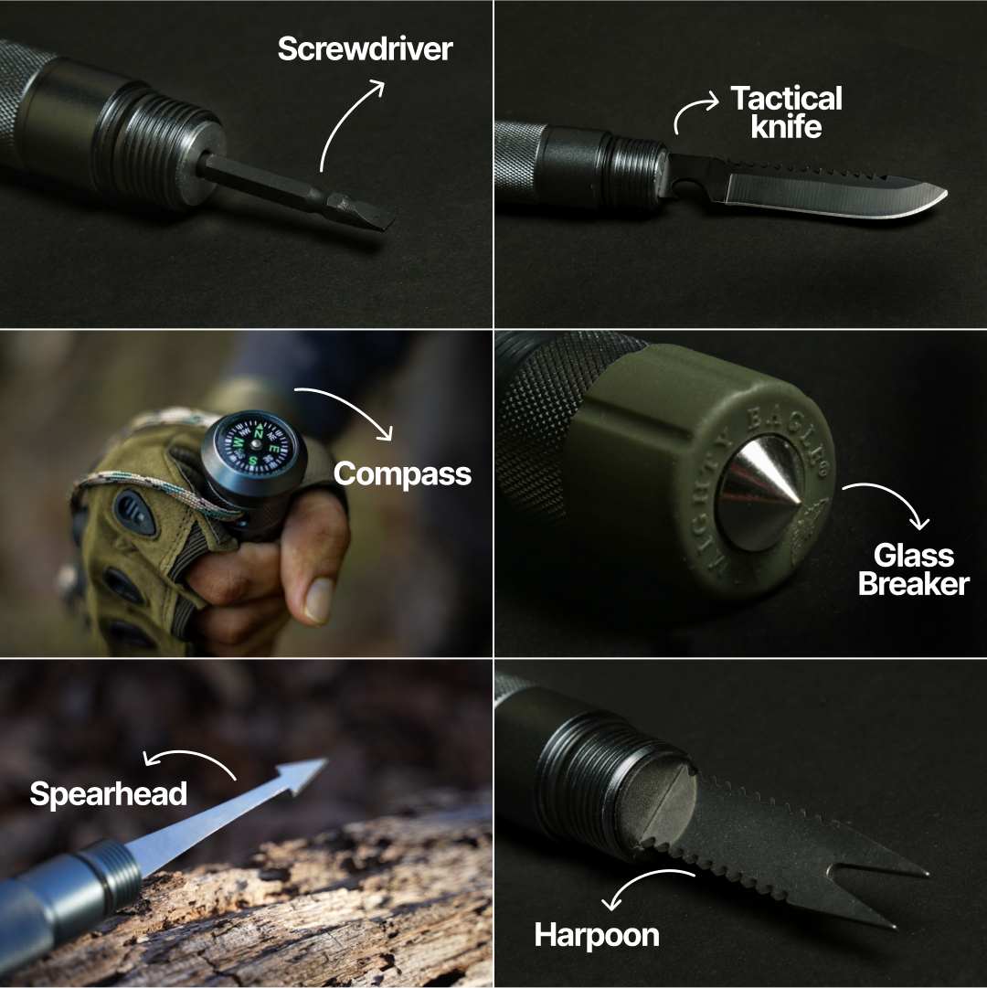 SWISS ARMY MULTI-FUNCTIONAL TACTICAL SURVIVAL STICK – Prime Adventure